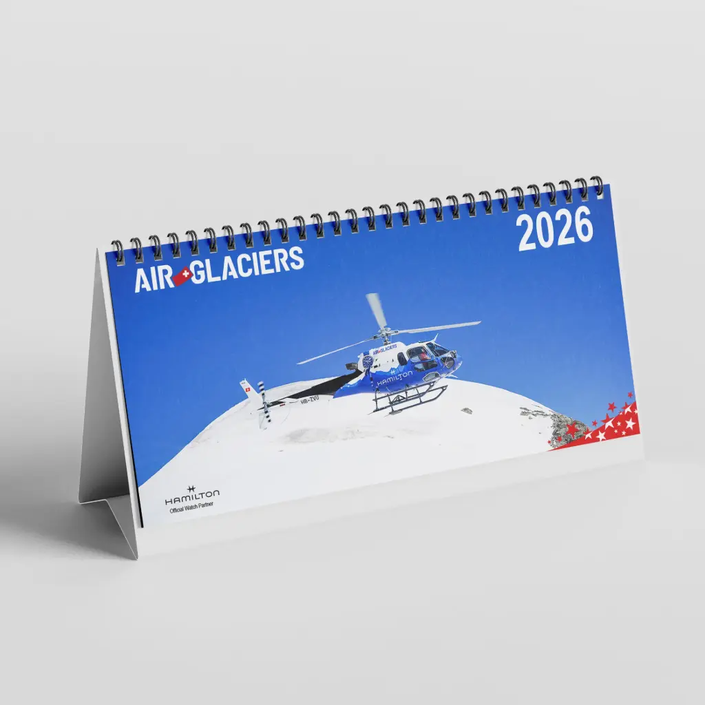 Desk calendar 2026 A6/5 | Shop Air-Glaciers